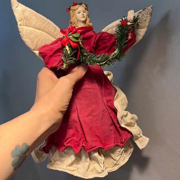 Holiday | Vintage Christmas Angel Fabric | Poshmark